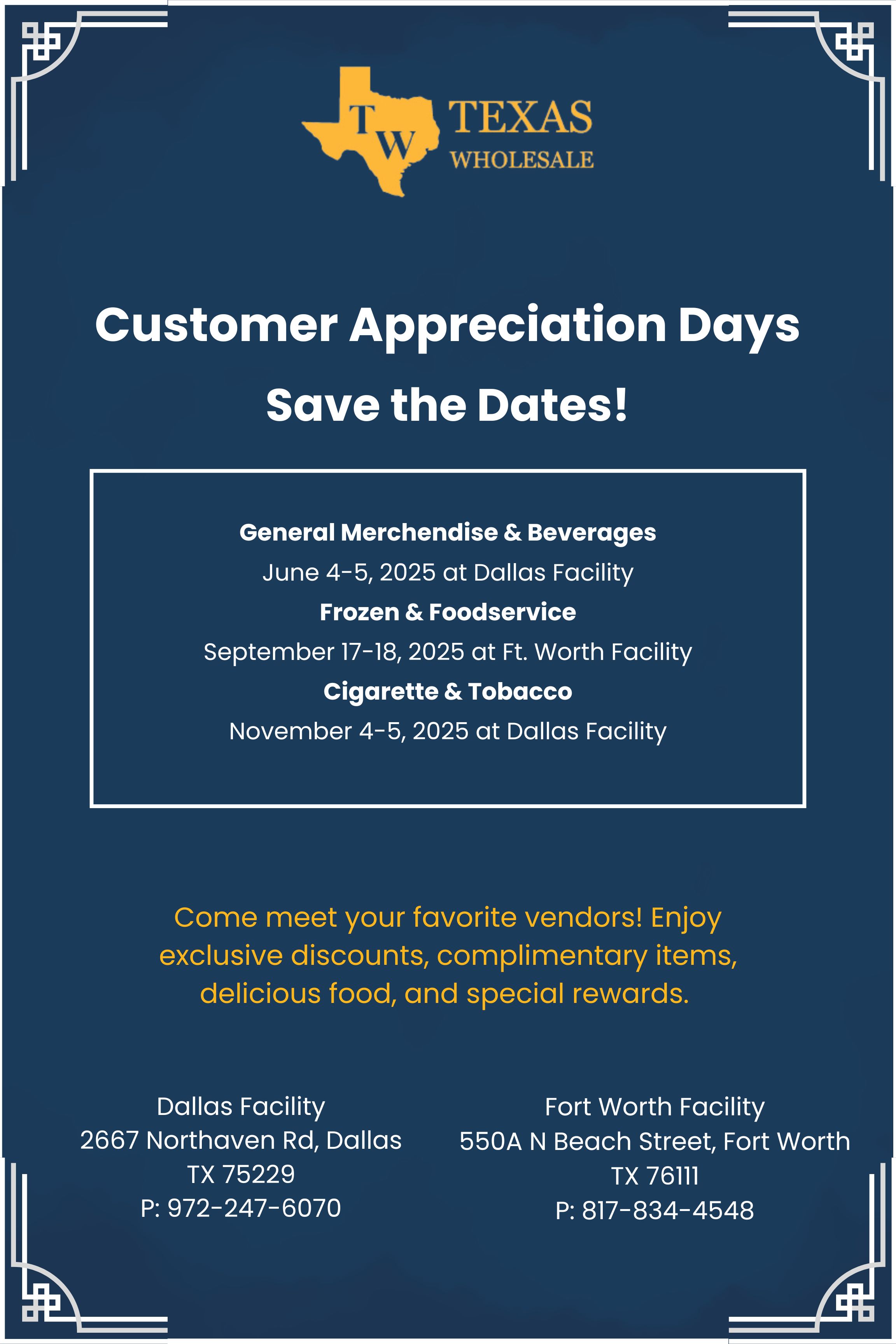 Events - Texas Wholesale